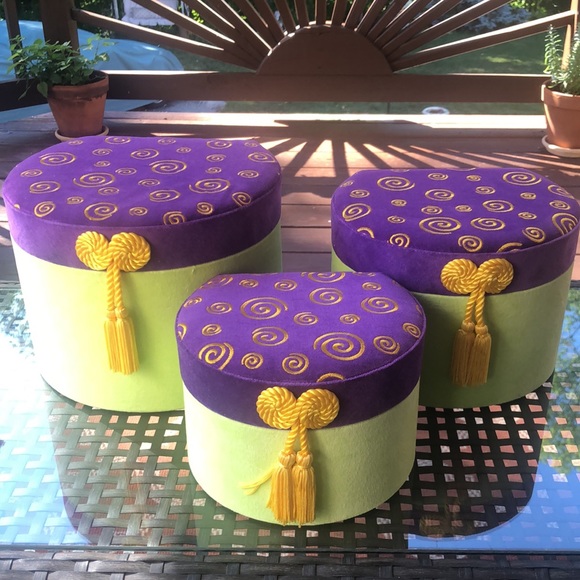 Accents | Stacking Boxesset Of 3brightwhimsical Style | Poshmark